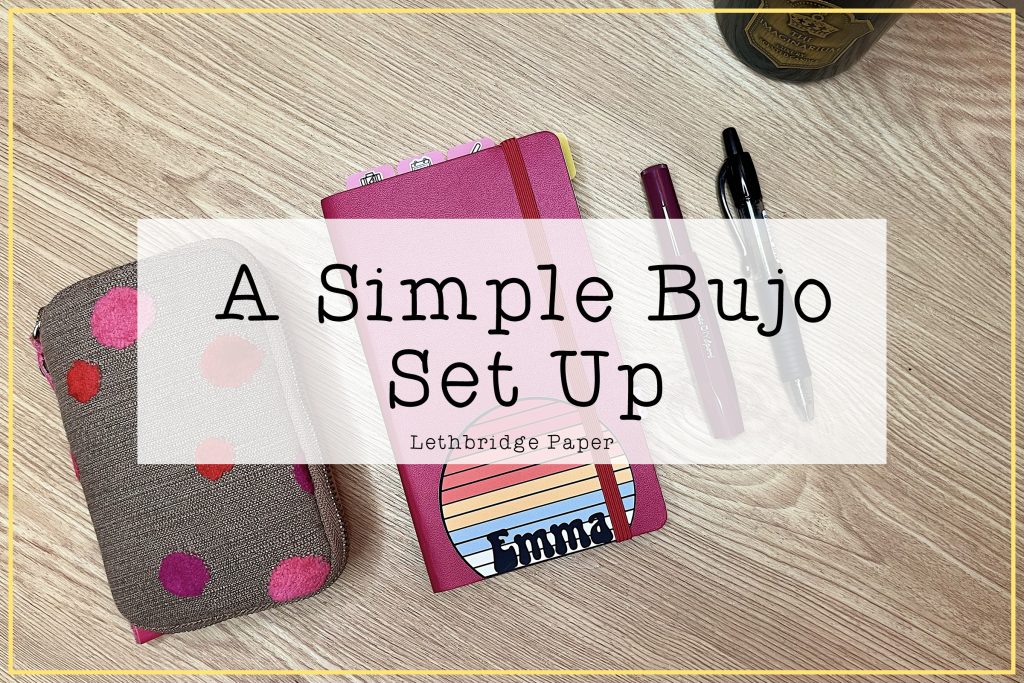 How to do a simple bullet journal set up with NO drawing » Lethbridge Paper